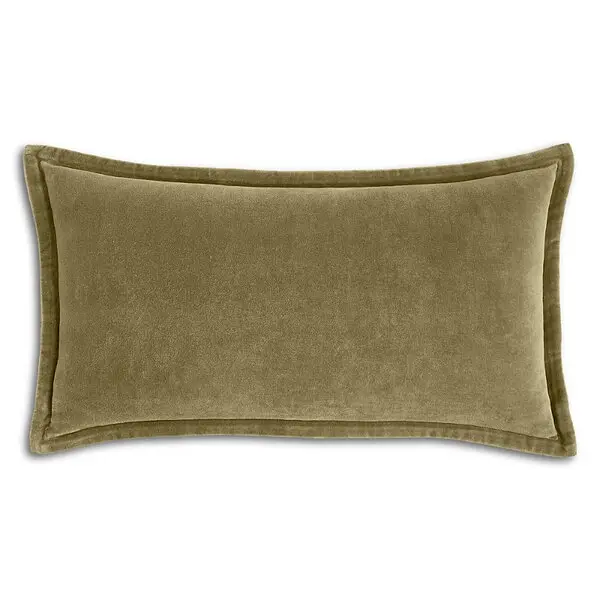 HUDSON PARK COLLECTION Velvet Decorative Pillow, 12 X 22 Exclusive - Pickle Olive