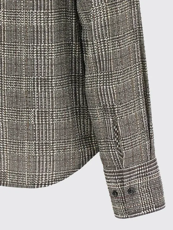 Ermanno Scervino Prince Of Wales Print Viscose Shirt With French Collar