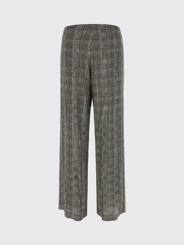 Ermanno Scervino Prince Of Wales High-waisted Wide-leg Trousers In Viscose