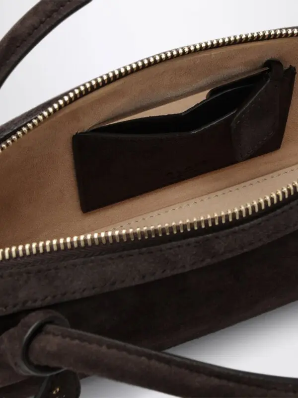 Alaïa Le Teckel Suede Sheepskin Handbag With Double Handle