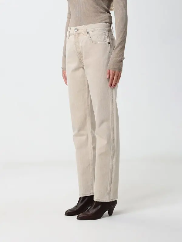 Khaite High-waisted Straight Jeans In Cotton Denim