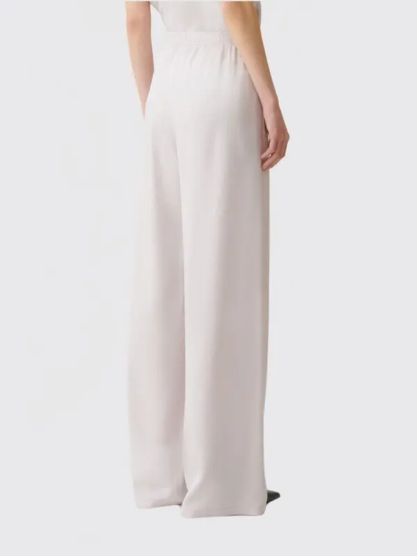 Fabiana Filippi High-waisted Wide-leg Palazzo Trousers With Elastic Waistband - Grey