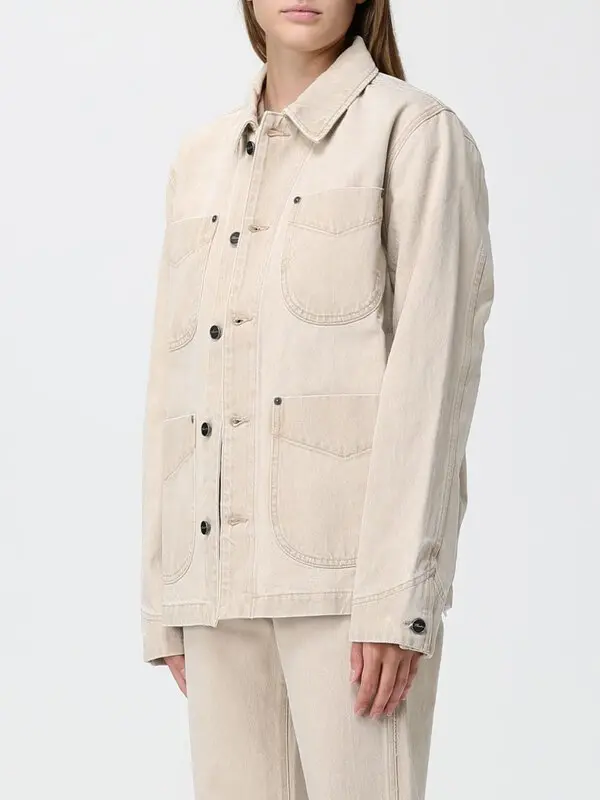 Khaite Cotton Short Shirt Jacket With Classic Collar