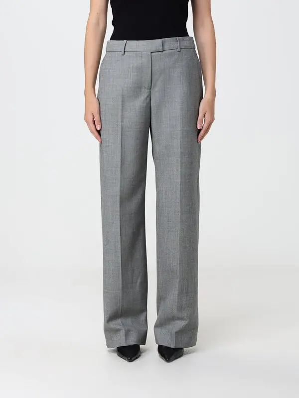 Alexander McQueen Tailored Wide-leg Wool Trousers With Off-center Closure