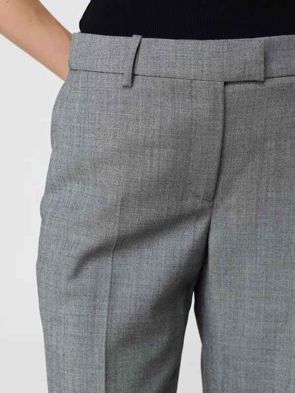 Alexander McQueen Tailored Wide-leg Wool Trousers With Off-center Closure