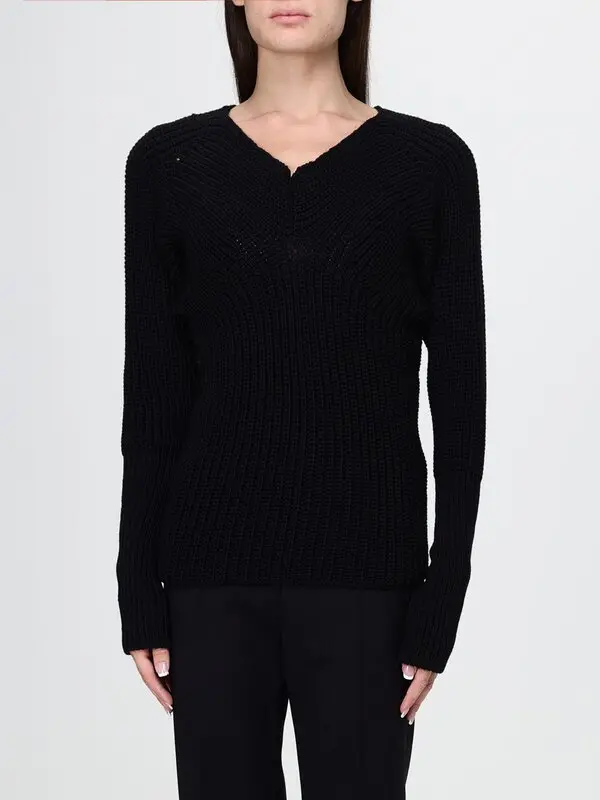 LEMAIRE Pure Wool V-neck Jumper With Ribbed Trims