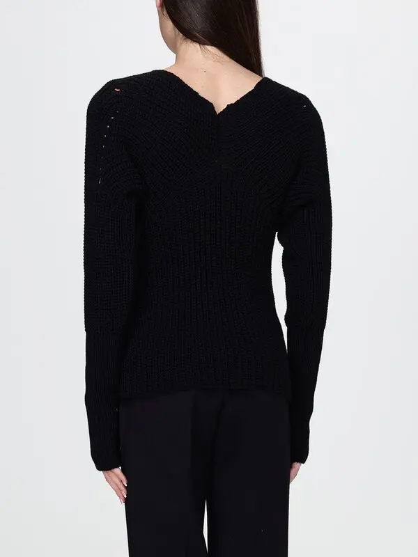 LEMAIRE Pure Wool V-neck Jumper With Ribbed Trims