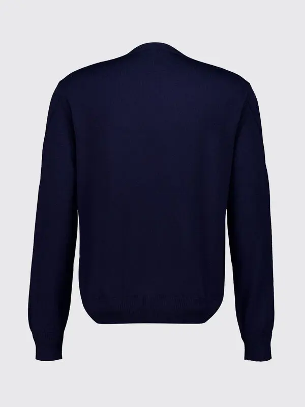 Givenchy Crewneck Pure Wool Jumper With Tonal Logo - Blue