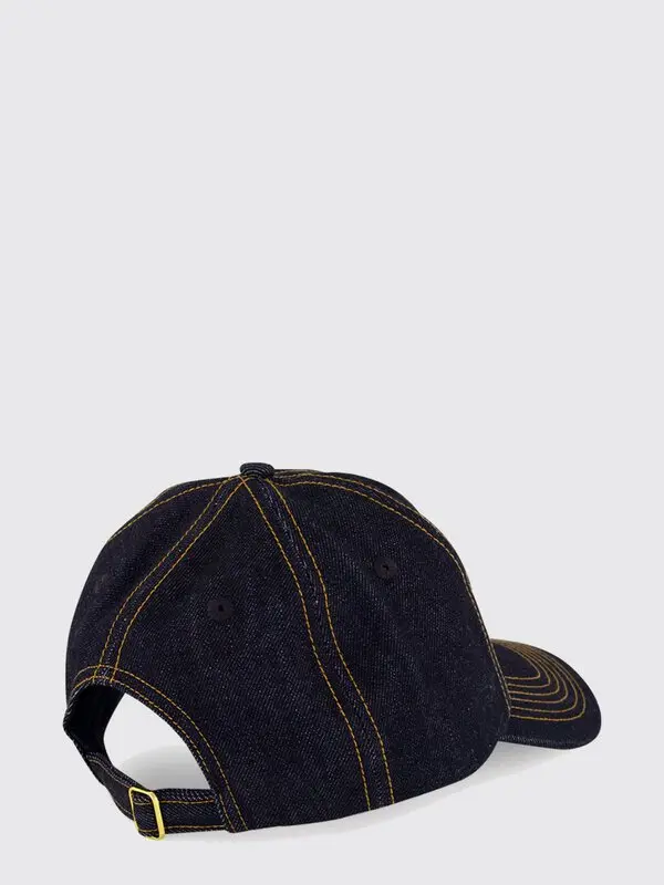 Casablanca Cotton Baseball Cap With Embroidered Logo And Adjustable Strap - Blue