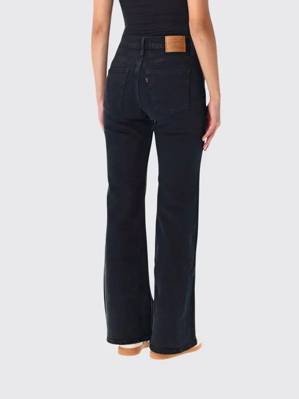 LEVI'S Ribcage High-waisted Flared Jeans In Stretch Denim - Black