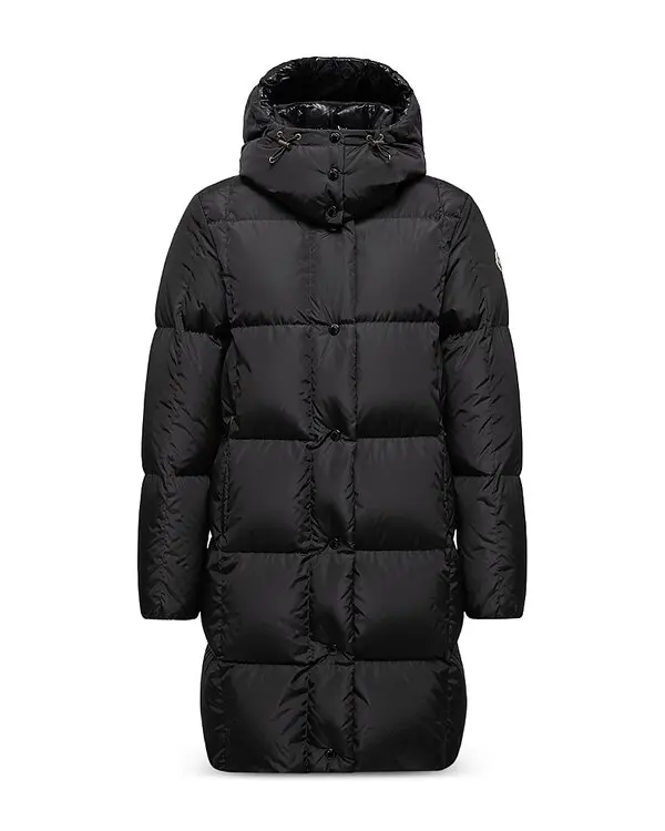 Moncler Litte Down Long Puffer Coat - Black