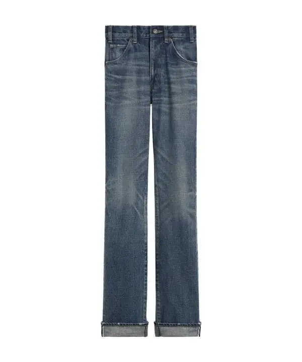 Celine Dylan Straight-cut Jeans In Union Wash Denim