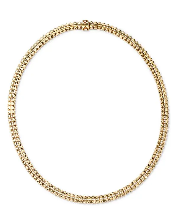 Roberto Coin 18k Yellow Petite Obelisco Diamond Collar Necklace, 1.02 Tcw - Gold