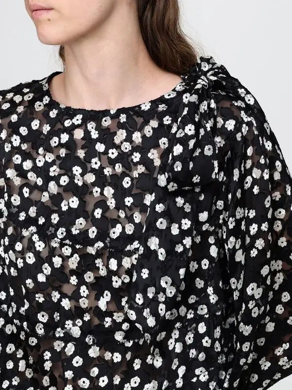 Isabel Marant Étoile Firma Floral Print Silk Blend Blouse With Long Sleeves - Multicolor