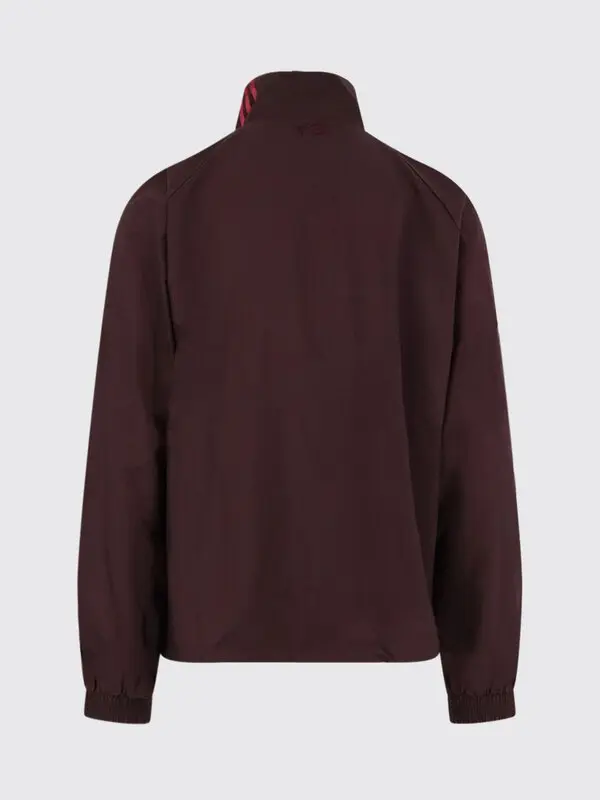 Y3 Nylon Bomber Jacket With High Neck And Zip Closure