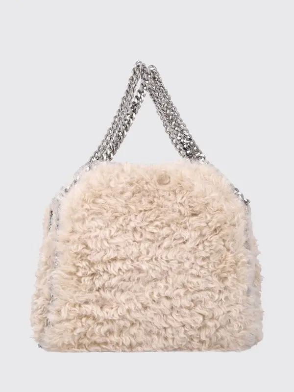 Stella McCartney Falabella Vegan Shearling Handbag With Double Handle