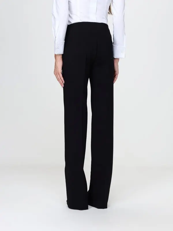 Max Mara High-waisted Skinny Trousers In Pure Virgin Wool - Black