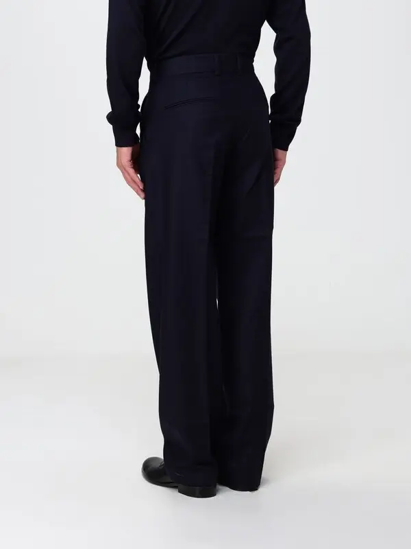 Drole De Monsieur Pleated Tailored Trousers In A Virgin Wool Blend