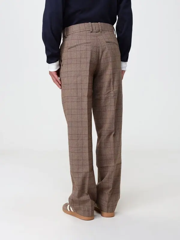 Drole De Monsieur Prince Of Wales Check Wide-leg Trousers In Wool Blend