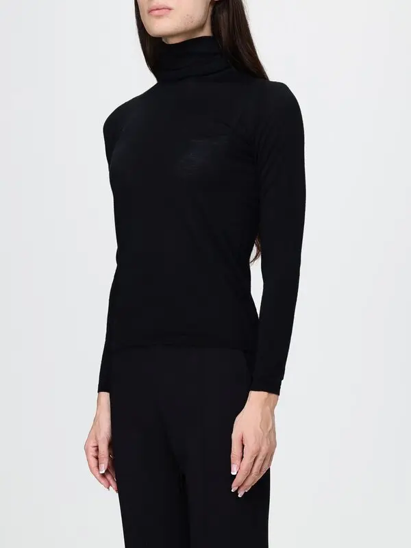 Max Mara Slim Fit Long-sleeved Turtleneck Jumper In Pure Wool