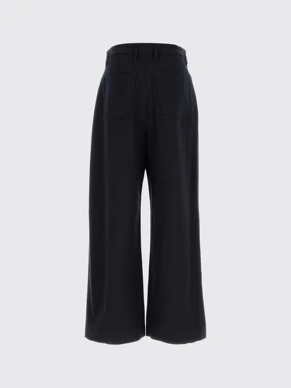 Giorgio Armani Pleated Wide-leg Trousers In Virgin Wool Flannel