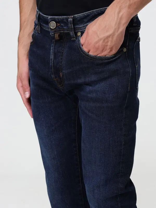Jacob Cohen Slim Fit Jeans In Cotton With Mid-rise Waist And Five Pockets