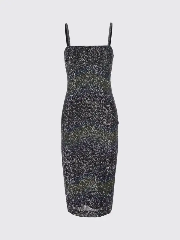 Missoni Lurex Midi Sheath Dress With Sequins And Square Neckline