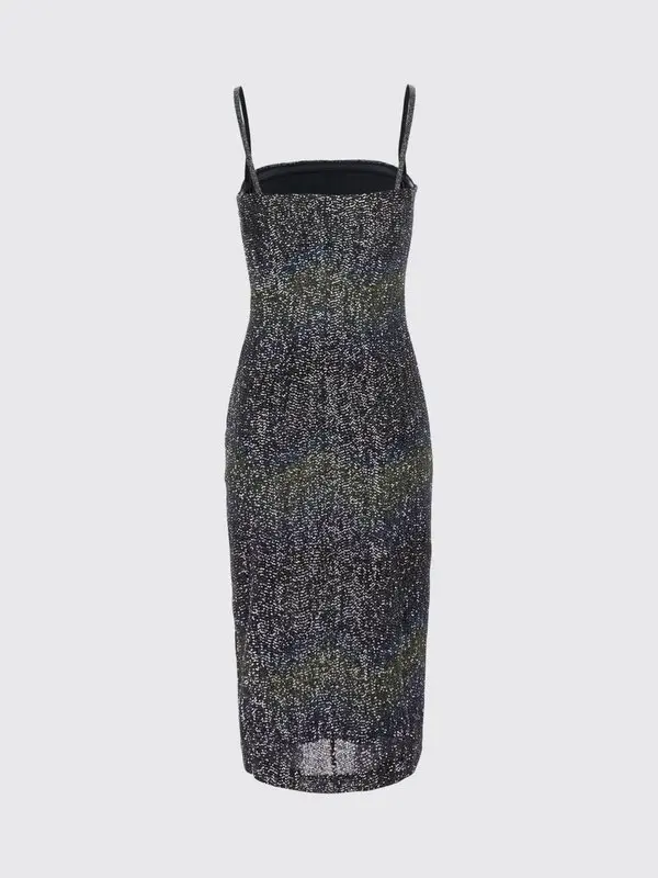 Missoni Lurex Midi Sheath Dress With Sequins And Square Neckline