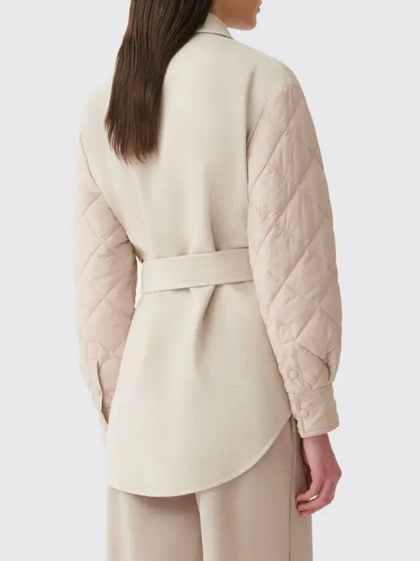 Fabiana Filippi Belted Quilted Shirt Jacket - Beige