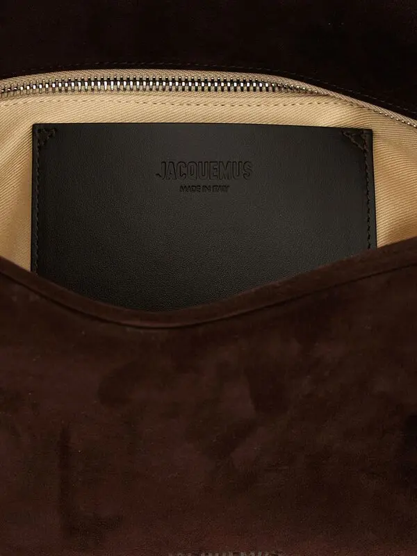Jacquemus Le Turismo Suede Calfskin Shoulder Bag With Logo