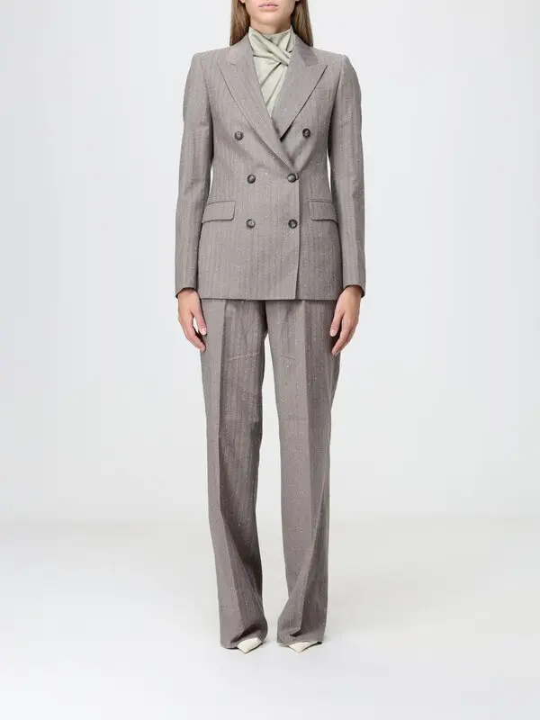 Tagliatore Pinstriped Double-breasted Two-piece Wool Suit