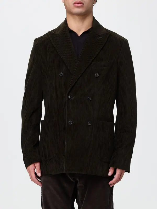 CIRCOLO 1901 Double-breasted Cotton Velvet Blazer With Patch Pockets
