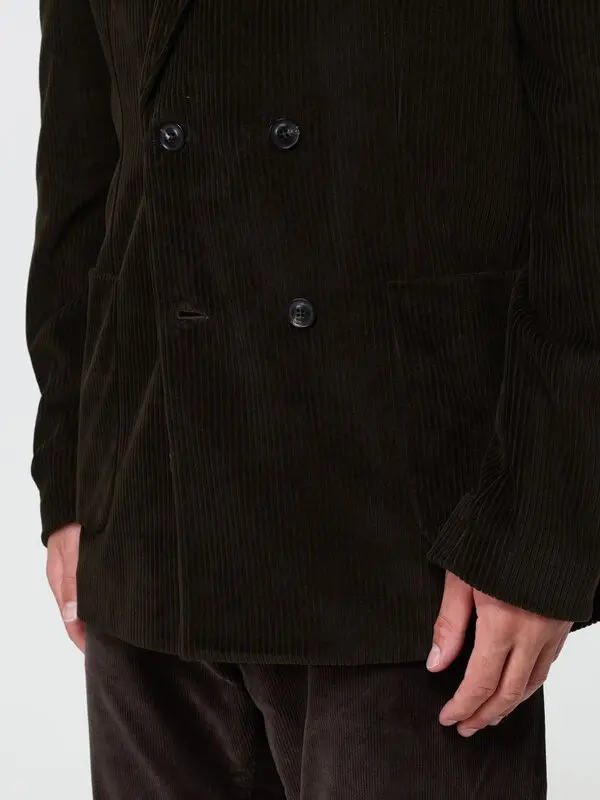 CIRCOLO 1901 Double-breasted Cotton Velvet Blazer With Patch Pockets