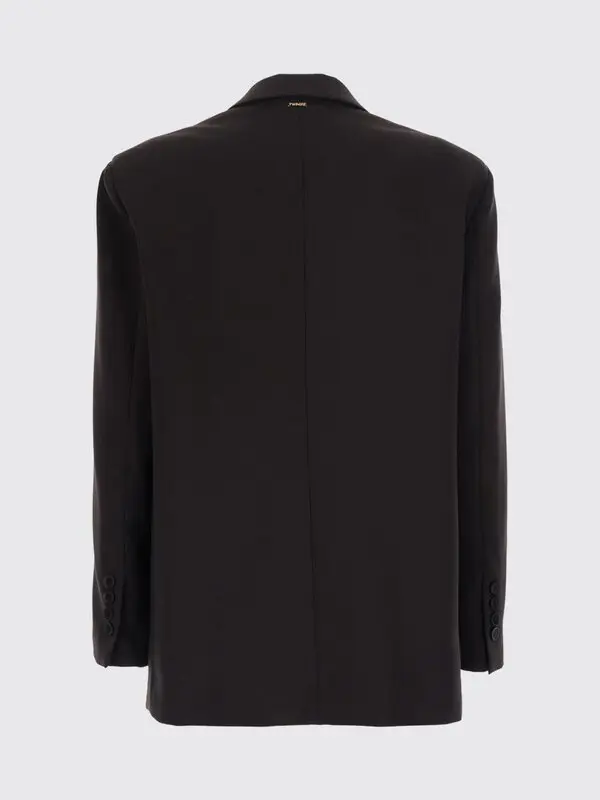 TWINSET Double-breasted Viscose Blend Blazer With Peak Lapels - Brown