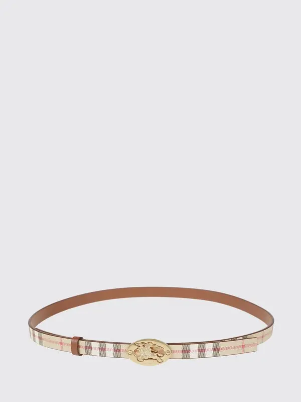 Burberry Reversible Vintage Check Canvas Belt With Ekd Buckle