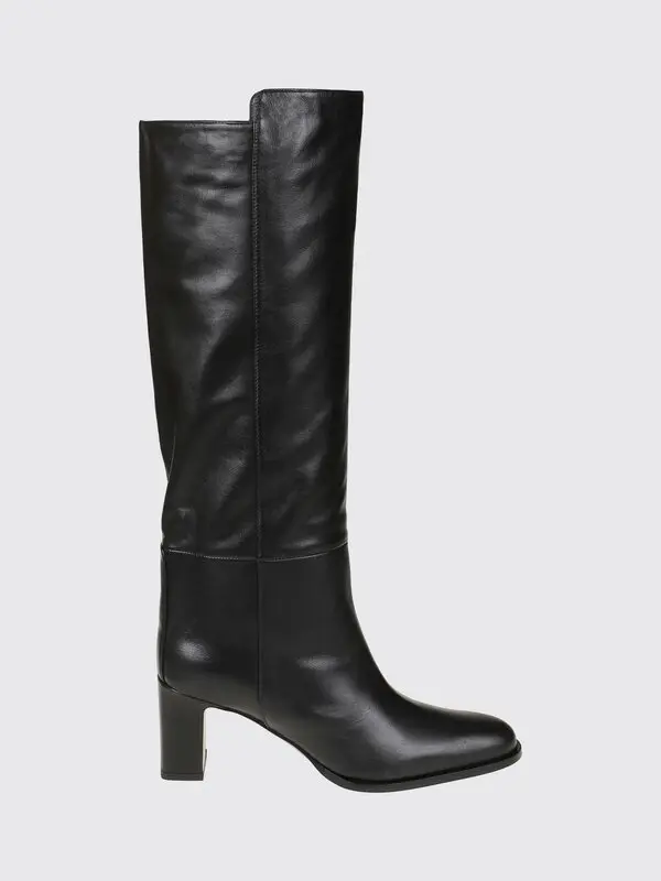 JIMMY CHOO Caly Mid-heel Knee-high Boots In Smooth Leather