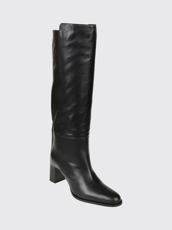 JIMMY CHOO Caly Mid-heel Knee-high Boots In Smooth Leather