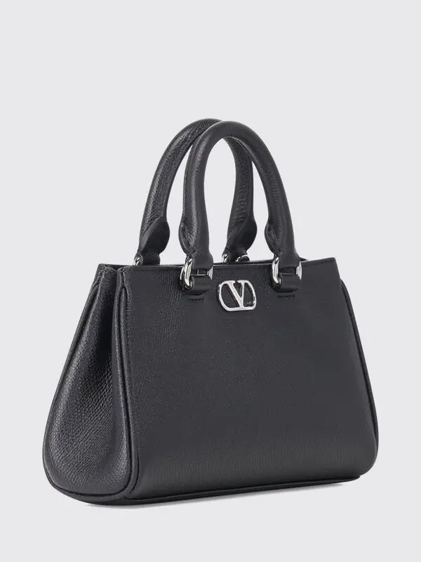 Valentino Garavani Vlogo Signature Grained Calfskin Leather Handbag