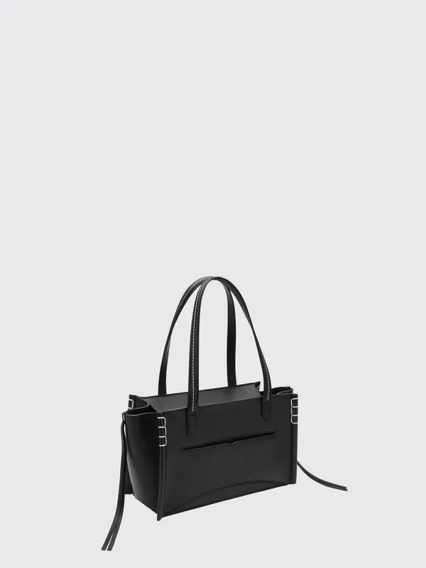 JW Anderson Contrast-stitching Full-grain Calfskin Shoulder Bag