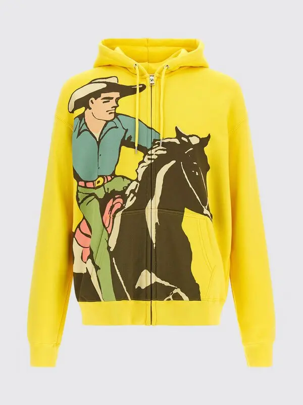 JW Anderson Graphic-print Cotton Zip-up Hoodie
