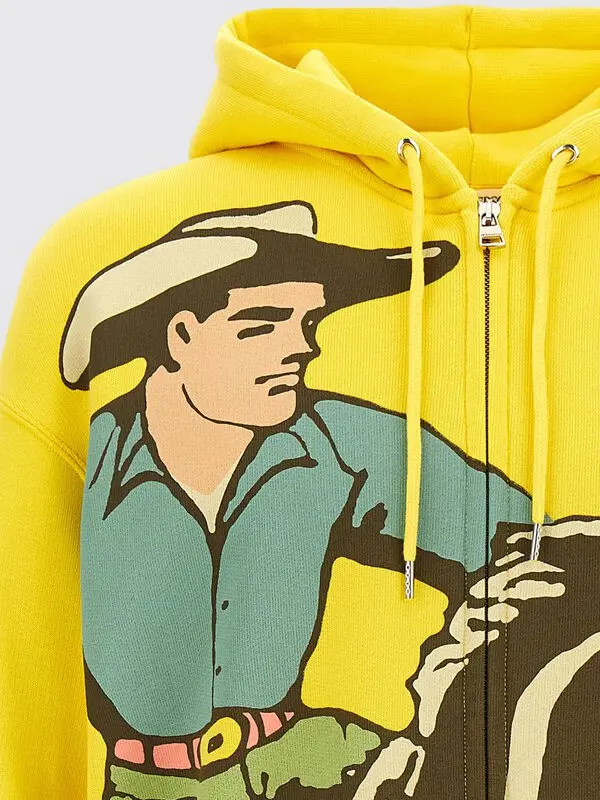 JW Anderson Graphic-print Cotton Zip-up Hoodie