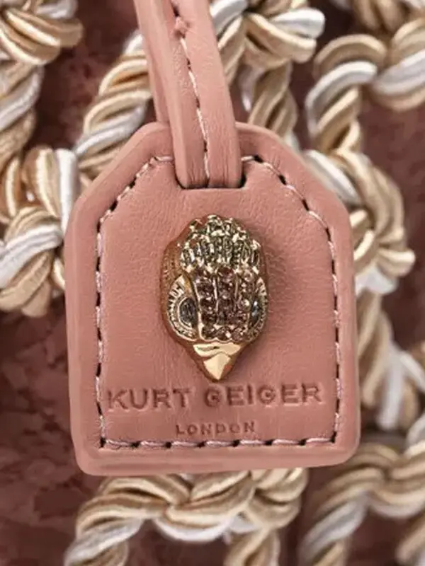 Kurt Geiger Embroidered Lace Mini Handbag With Fringes