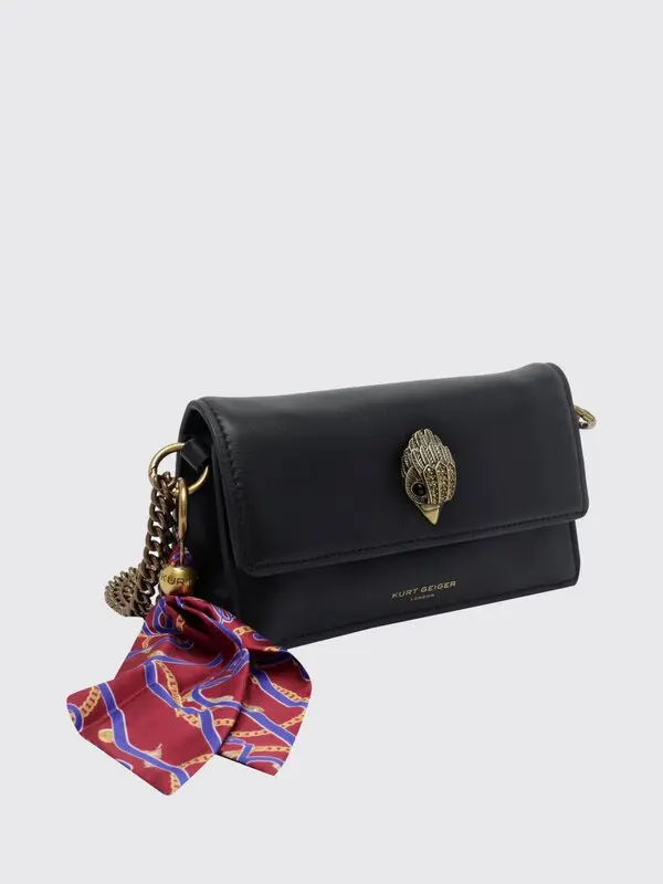 Kurt Geiger Sloane Rhinestone Logo Leather Mini Crossbody Bag