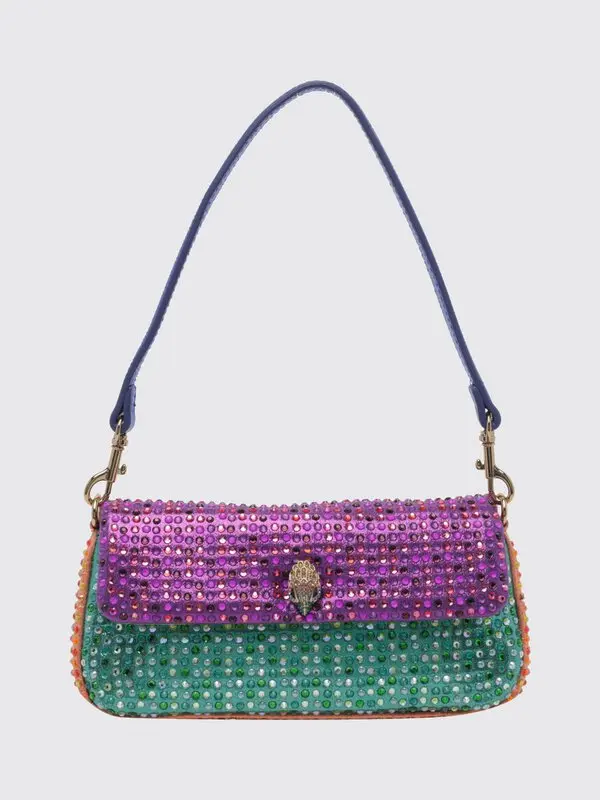 Kurt Geiger Pickle Crystal And Rhinestone Embellished Polyester Shoulder Bag