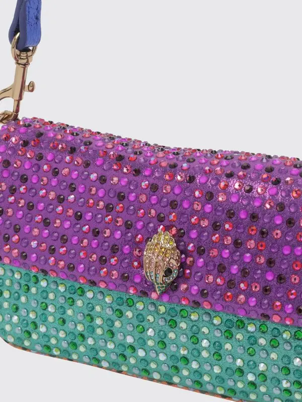 Kurt Geiger Pickle Crystal And Rhinestone Embellished Polyester Shoulder Bag