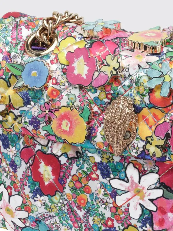 Kurt Geiger Kensington Floral Print Quilted Shoulder Bag