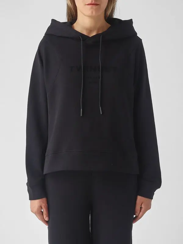 TWINSET 2-piece Jersey Tracksuit With A Hooded Sweatshirt And Trousers - Black