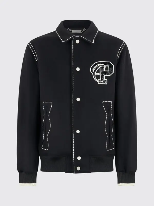 Philipp Plein Coster Monogram Shirt Jacket In Wool And Cashmere