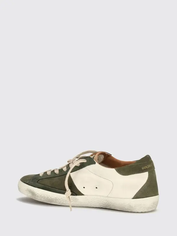 GOLDEN GOOSE Super-star Calf Leather Sneakers With Distressed Effect