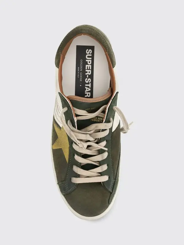 GOLDEN GOOSE Super-star Calf Leather Sneakers With Distressed Effect